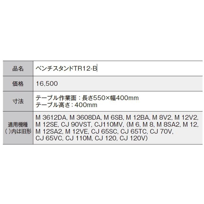HiKOKI HiKOKI(ハイコーキ) ジグソー/トリマ/ルーター用 ベンチスタンド TR12-B : 高橋本社Yahoo!店 - 通販 - Yahoo!ショッピング
