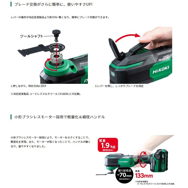 HiKOKI(ハイコーキ) CV18DA(XPZ) 充電式マルチツール OIS 18V【バッテリー/充電器セット】業界最速クラスの切断性能 :4966376412433:高橋本社Yahoo!店 ...