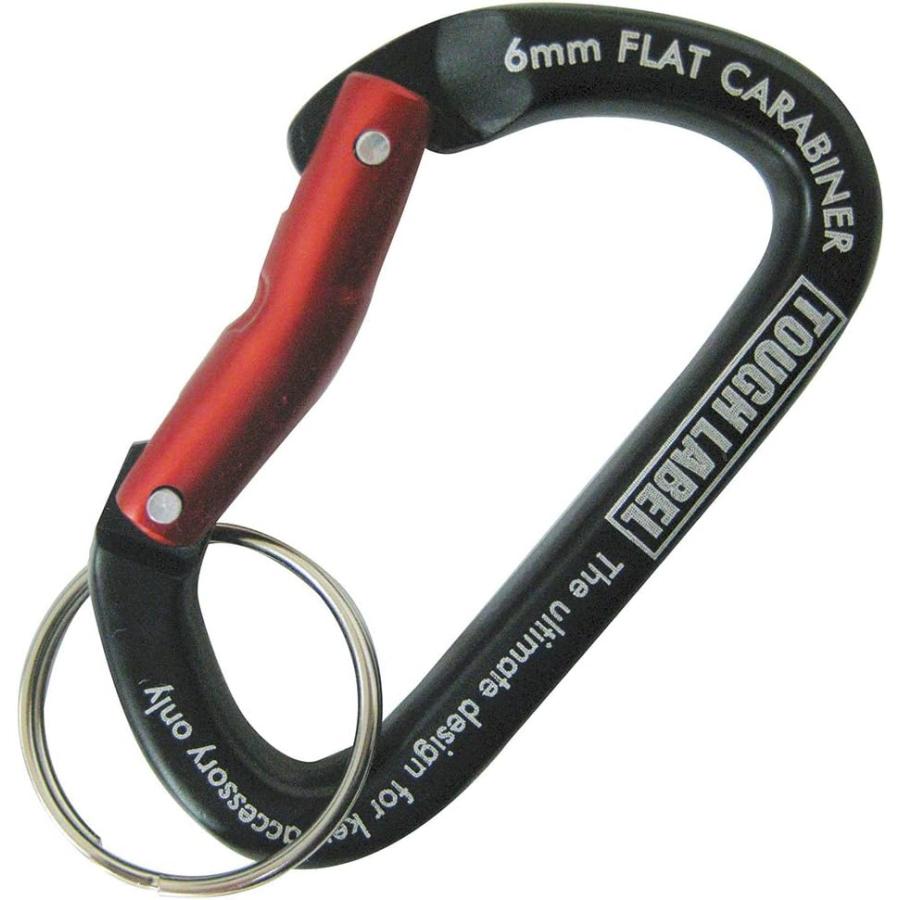 中林製作所 カラビナフラット 6mm 黒×赤 VEX124 冒険クラブ 約W34×H60×D6.5mm : 高橋本社Yahoo!店 - 通販 - Yahoo!ショッピング