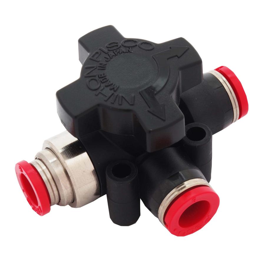 新潟精機 BeHAUS チェンジバルブ HBV8-8 チューブ配管の流路切替コック、チューブ同士の接続として : 高橋本社Yahoo!店 ...