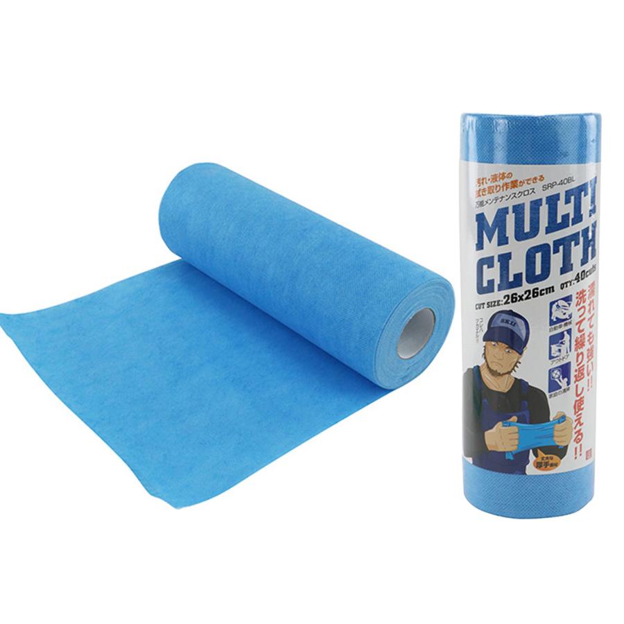 SK11 SK11(藤原産業) 万能メンテナンスクロス 2本セット 26×26cm 40枚入 SRP-40BL 4977292244008 スコット ブルーロール 同等品※ : 高橋本社 ...