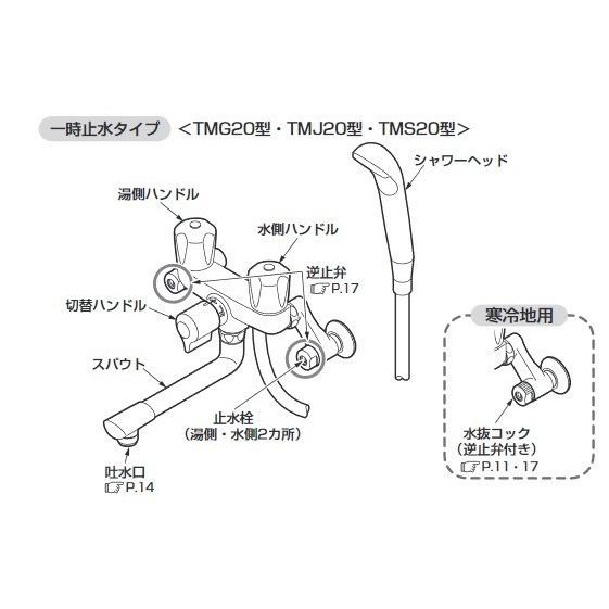 TOTO 【数量限定セール】TOTO TMS20C 壁付2ハンドル混合水栓（一時止水付、スプレー） : 高橋本社Yahoo!店 - 通販 - Yahoo!ショッピング