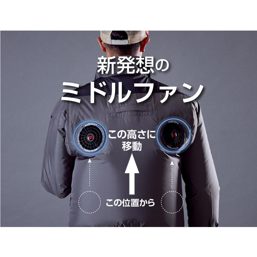 村上被服 HOOH V1129 ミドルファン フードベスト 空調ベスト 裏チタンコーティング UVカット 消臭 撥水 フルハーネス 着脱フード : 高橋本社Yahoo!店 - 通販 ...