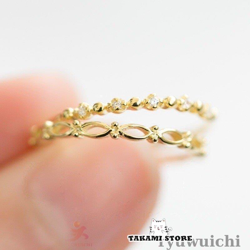 指輪 レディース セット エタニティリング レース 重ね付け 14KGP CZダイヤ 女性 プレゼント アクセサリー ポイント消化 : タカミストア - 通販 - Yahoo!ショッピング