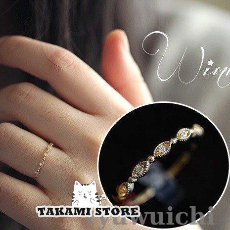 指輪 リング レディース エタニティリング ダイヤ オシャレ 華奢 重ね付け 14KGP CZダイヤ アクセサリー ポイント消化 : タカミストア - 通販 - Yahoo!ショッピング