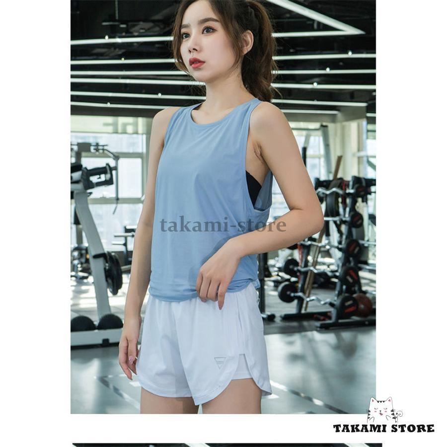 タンクトップ レディース トップス カットソー 無地 ストレッチ カジュアル 通気性 ゆったり 速乾 着痩せ スポーツジム おしゃれ スポーツ 春夏 : タカミストア - 通販 - Yahoo ...