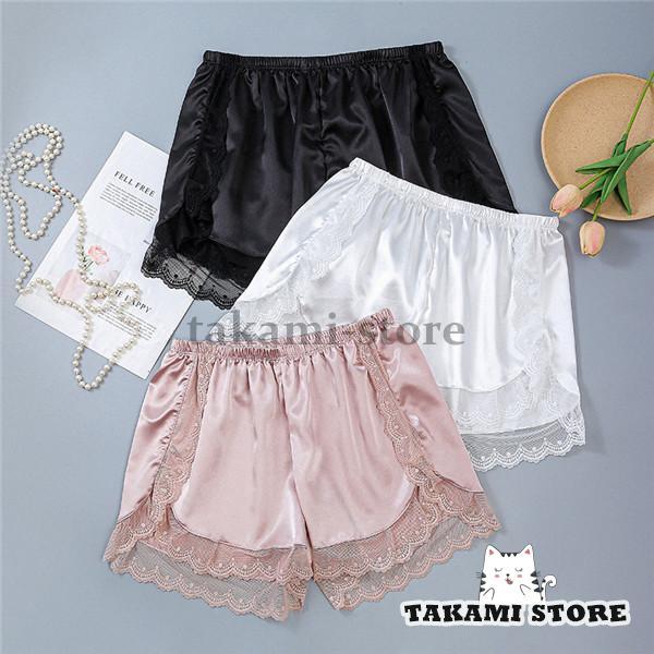 ペチパンツ タップパンツ インナー ペチコート ルームウェア 部屋着 ショートパンツ 下着 肌着 大人 レース柄 ボトムス 透け防止 見せパンツ : ml1028-ny214 : タカミストア ...