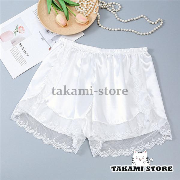 ペチパンツ タップパンツ インナー ペチコート ルームウェア 部屋着 ショートパンツ 下着 肌着 大人 レース柄 ボトムス 透け防止 見せパンツ : ml1028-ny214 : タカミストア ...