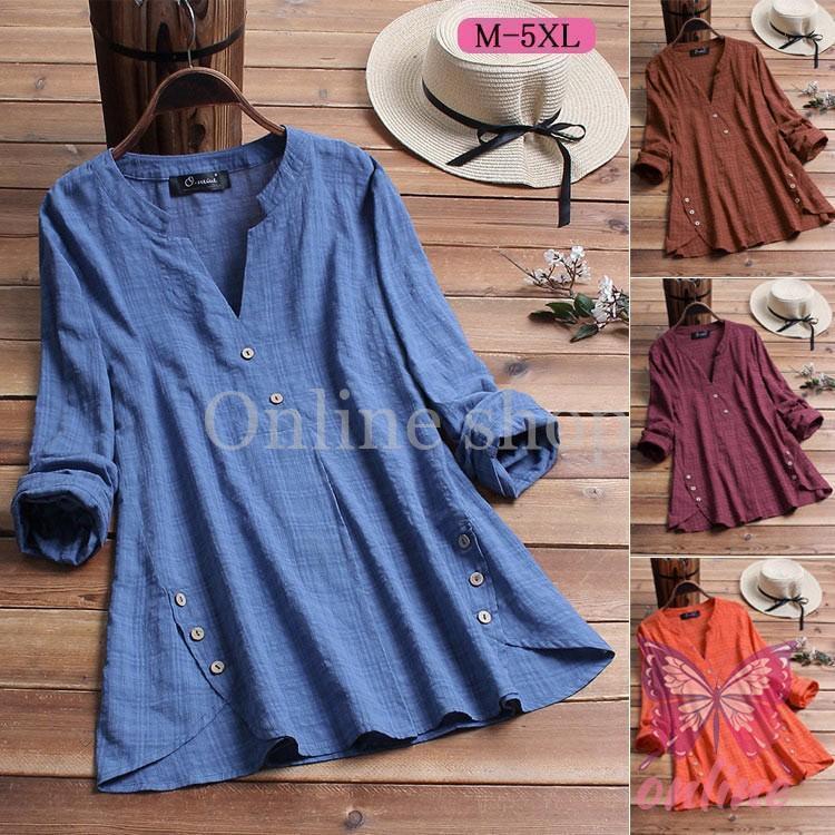 シャツ ロング丈 チュニック スキッパーシャツ レディース トップス 着まわし 長袖 ブラウス 秋 チェック 綿混 大きいサイズ ゆったり 50代 コーデ 着痩せ : タカミストア - 通販 ...