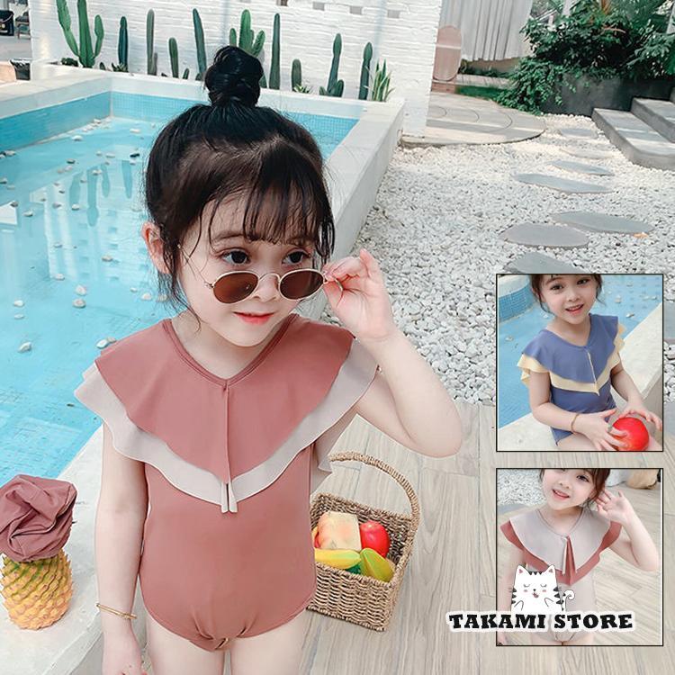 子供水着 キッズ 女の子 スイミングウェア キャップ付き こども ジュニア女児 温泉 海水浴 水遊び 紫外線対策 ガールズ スクール水着 授業 水泳 :ta0517-yy16:タカミストア ...