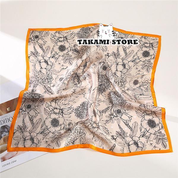 スカーフ レディース 正方形 シルク調 おしゃれ ネックスカーフ 巻き物 プリント 多機能 髪飾り 肩掛け バッグチャーム 母の日 贈り物 春夏秋 : タカミストア - 通販 - Yahoo ...