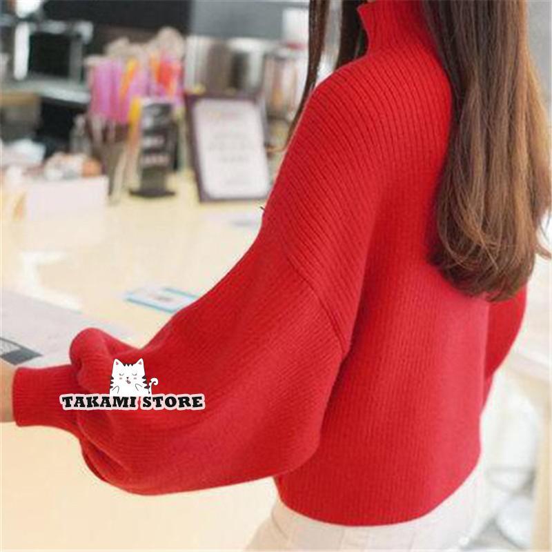 ニット レディース トップス 長袖 秋 冬 セーター ハイネック ドルマン ニットソー プルオーバー 春 カジュアル ゆったり リブ オフィス シンプル インナー : タカミストア - 通販 ...
