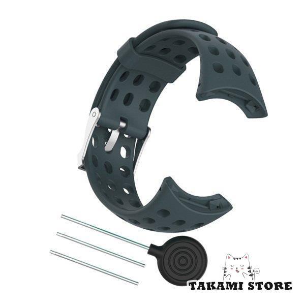 SUUNTO M1 M2 M4 M5 Mシリーズブルーグリーンの交換用シリコン時計バンド : タカミストア - 通販 - Yahoo!ショッピング