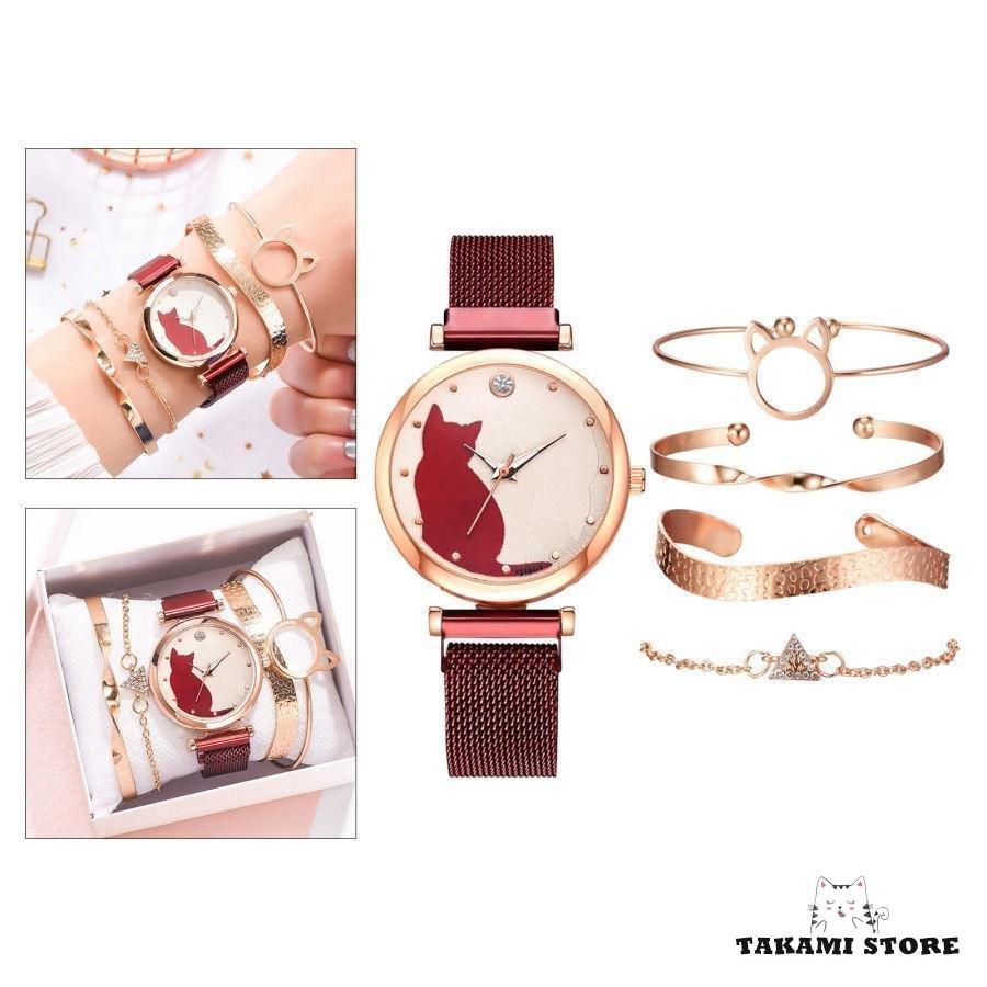 5xレディースウォッチチェーンブレスレットバングル女性リストバンドジュエリー :tk22810-wj620:タカミストア - 通販 - Yahoo!ショッピング