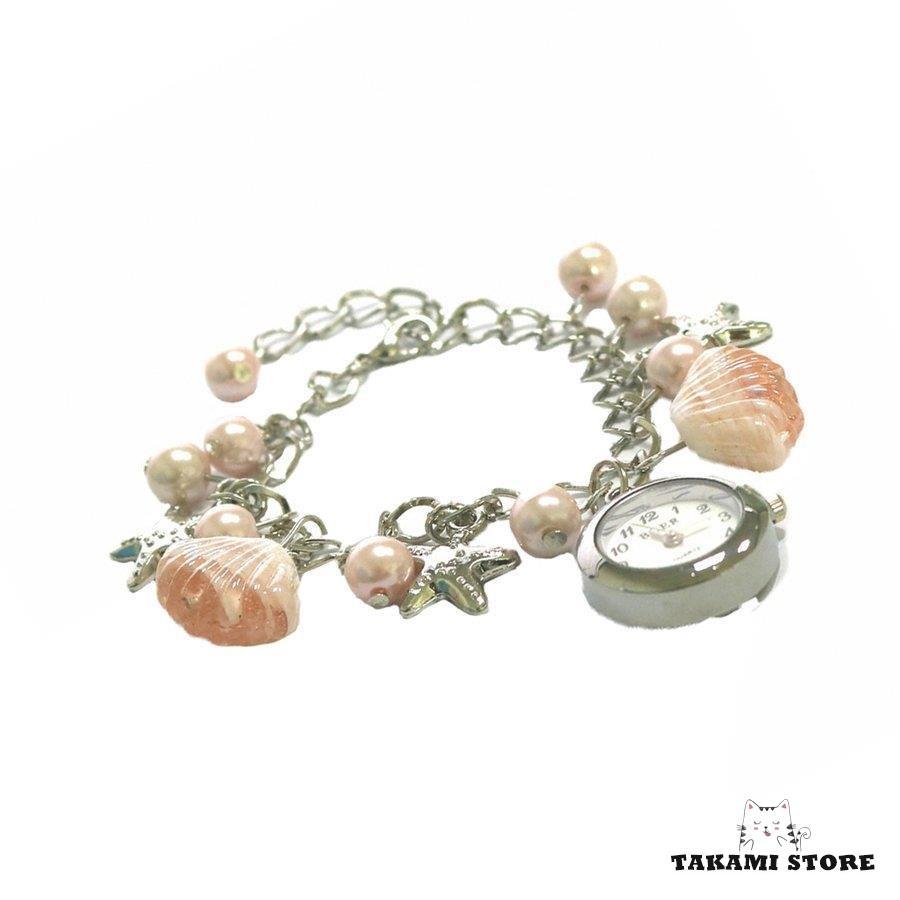 女性の女性スターチェーンブレスレットアナログクォーツ腕時計バングルピンク :tk22810-wj63:タカミストア - 通販 - Yahoo!ショッピング