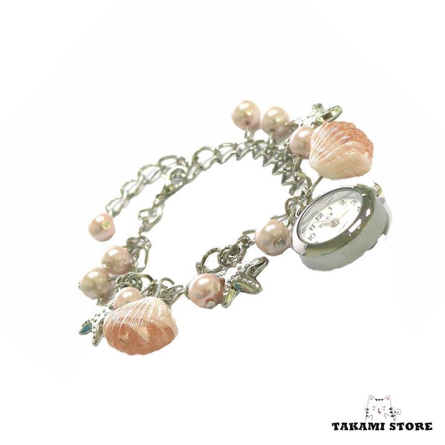 女性の女性スターチェーンブレスレットアナログクォーツ腕時計バングルピンク :tk22810-wj63:タカミストア - 通販 - Yahoo!ショッピング