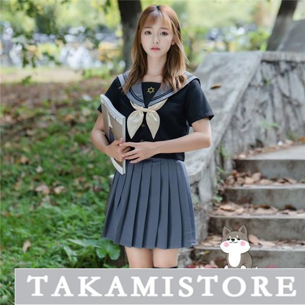 セーラー服 JK レディース 学生制服 上下セット スーツ 大 可愛い 入学式 コスプレ プリーツスカート 学園祭 春夏 : タカミストア - 通販 - Yahoo!ショッピング