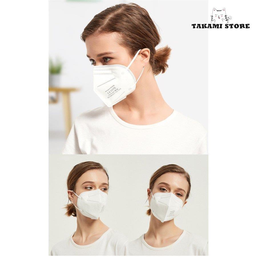 KN95 マスク FFP2マスク 200枚セット n95 N95 個包装 不織布 立体 PM2.5対応 高性能5層マスク 感染対策 花粉対策 風邪予防 100枚セット : タカミストア ...