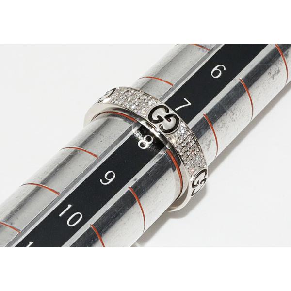 GUCCI グッチ 指輪 K18WG ダイヤ アイコン スターダストリング GUCCI グッチ 指輪 K18WG ダイヤ アイコン スターダストリング
