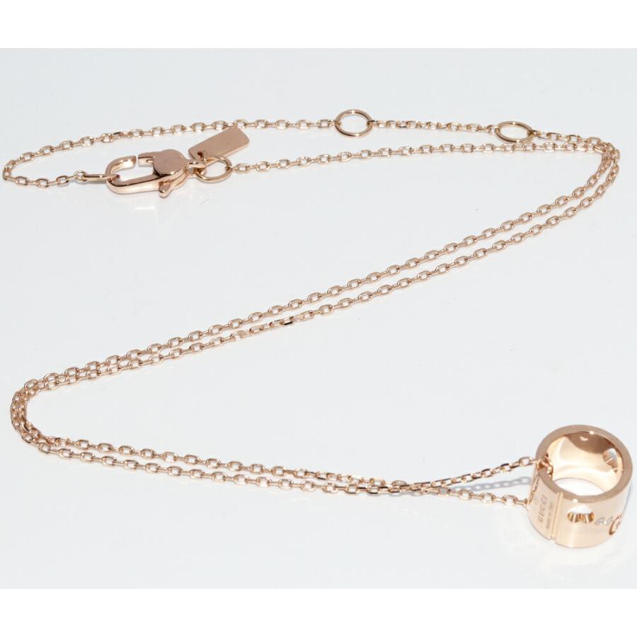 GUCCI グッチ ペンダントネックレス K18PG ダイヤ8P アイコンアモールペンダントネックレス : たかみ質店 Yahoo!店 - 通販 - Yahoo!ショッピング