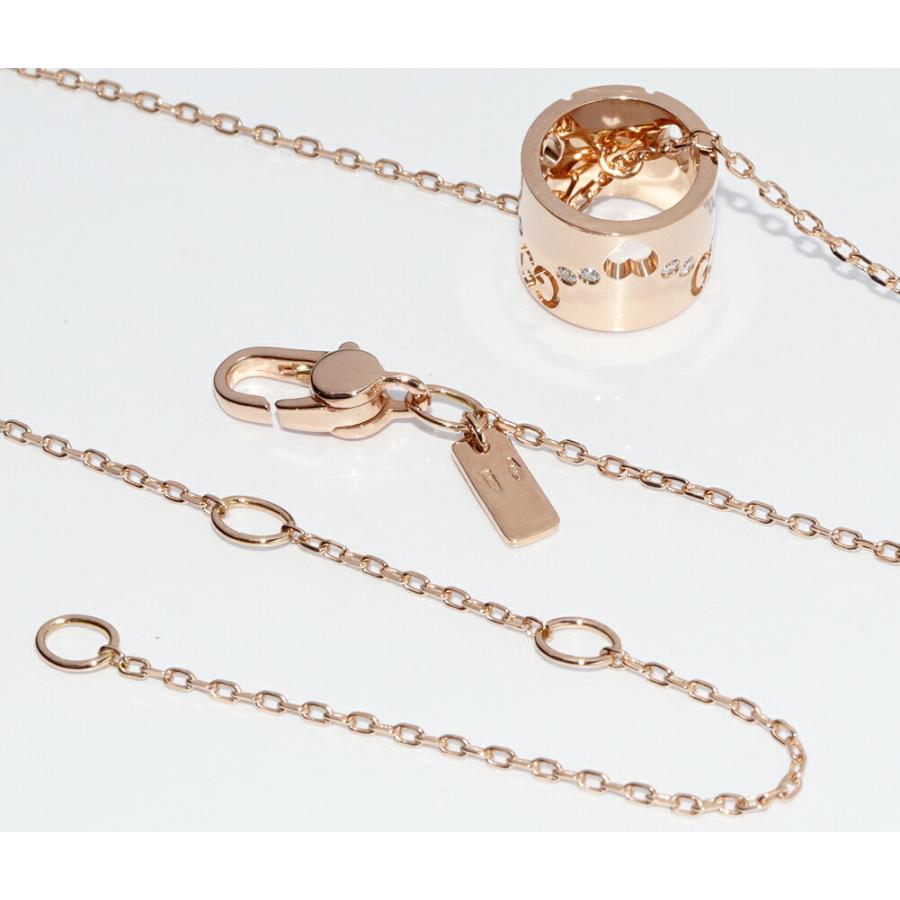 GUCCI グッチ ペンダントネックレス K18PG ダイヤ8P アイコンアモールペンダントネックレス : たかみ質店 Yahoo!店 - 通販 - Yahoo!ショッピング