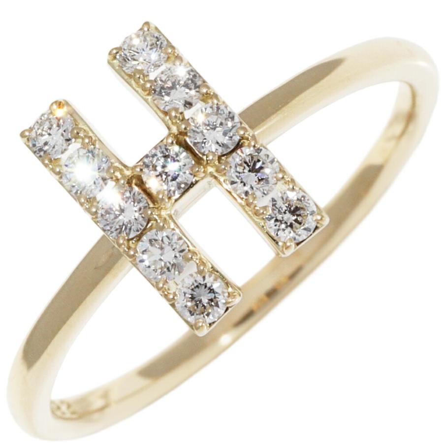 AHKAH アーカー 指輪 K18YG ダイヤ約0.22ct プルミエトワール イニシャル(H)リング AB179801020H : たかみ質店 Yahoo!店 - 通販 - Yahoo!ショッピング