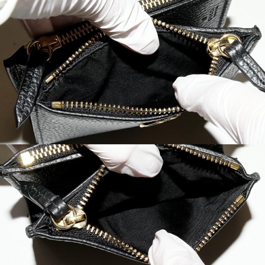 グッチ 二つ折り財布(小銭入れあり) GGマーモント コンパクトウォレット カーフ 黒 474747 : 2403045 : たかみ質店 ...