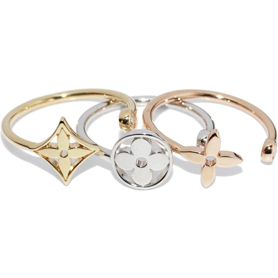 ルイヴィトン 指輪 K18YG K18WG K18PG ダイヤ3P(0.10ct) バーグ モノグラム イディール リング Q9F15D : 2500011 : たかみ質店 Yahoo!店 ...