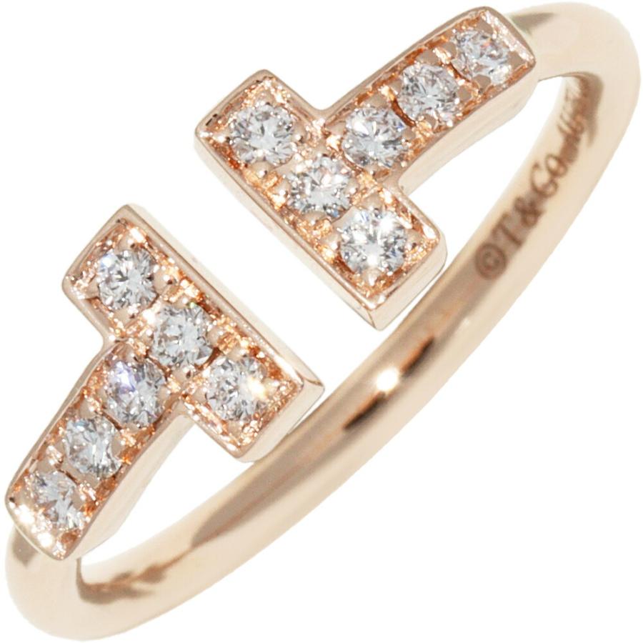 ティファニー 指輪 K18PG ダイヤ12P(0.13ct) Tワイヤーリング : たかみ質店 Yahoo!店 - 通販 - Yahoo!ショッピング