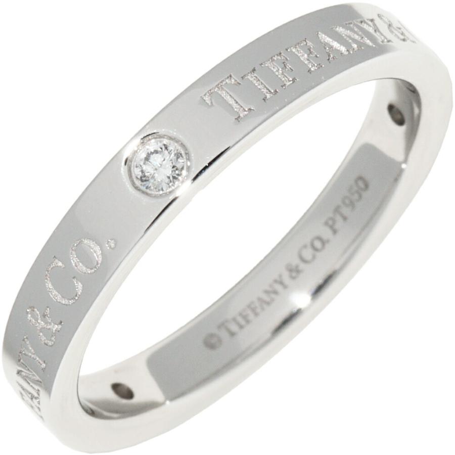 ティファニー 指輪 Pt950 ダイヤ3P(0.07ct) T&CO. バンドリング フラットバンドリング 幅3ミリ : たかみ質店 Yahoo!店 - 通販 - Yahoo!ショッピング
