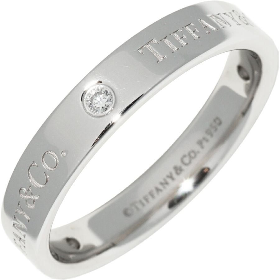 ティファニー 指輪 Pt950 ダイヤ3P T&CO. バンドリング フラットバンドリング 幅4ミリ : たかみ質店 Yahoo!店 - 通販 - Yahoo!ショッピング