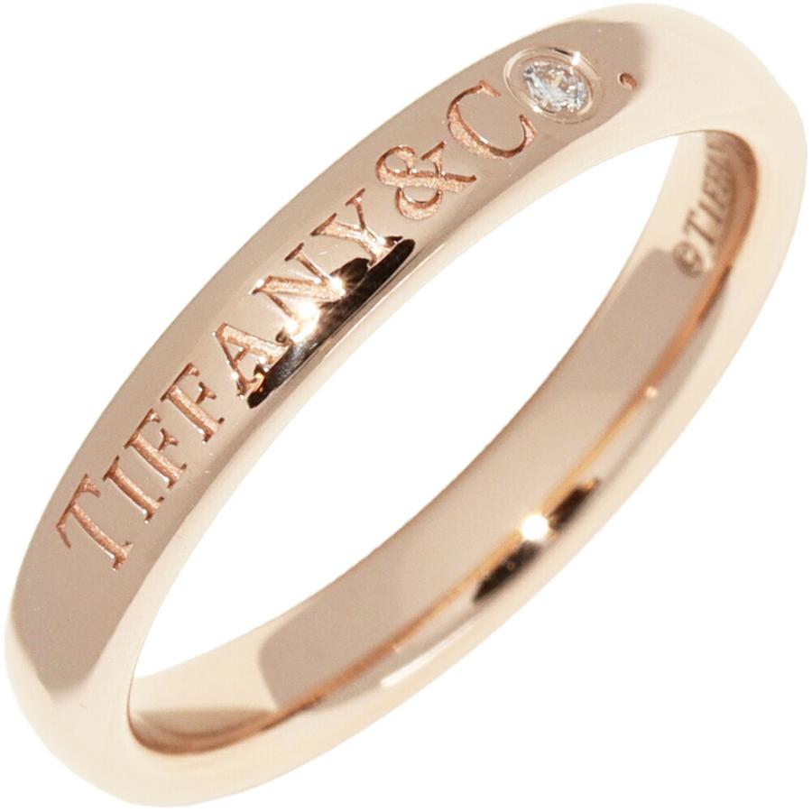 ティファニー 指輪 K18PG ダイヤ1P(0.01ct) T&CO.バンドリング 幅3ミリ : たかみ質店 Yahoo!店 - 通販 - Yahoo!ショッピング