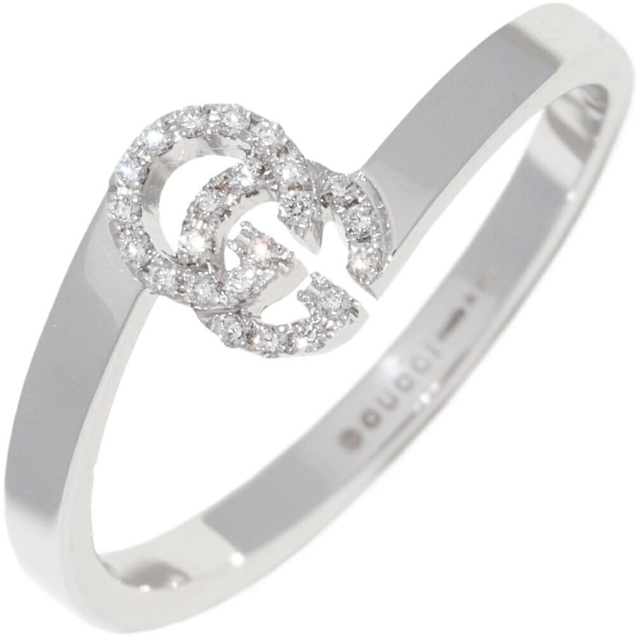 GUCCI グッチ 指輪 K18WG ダイヤ23P GGランニングリング : たかみ質店 Yahoo!店 - 通販 - Yahoo!ショッピング