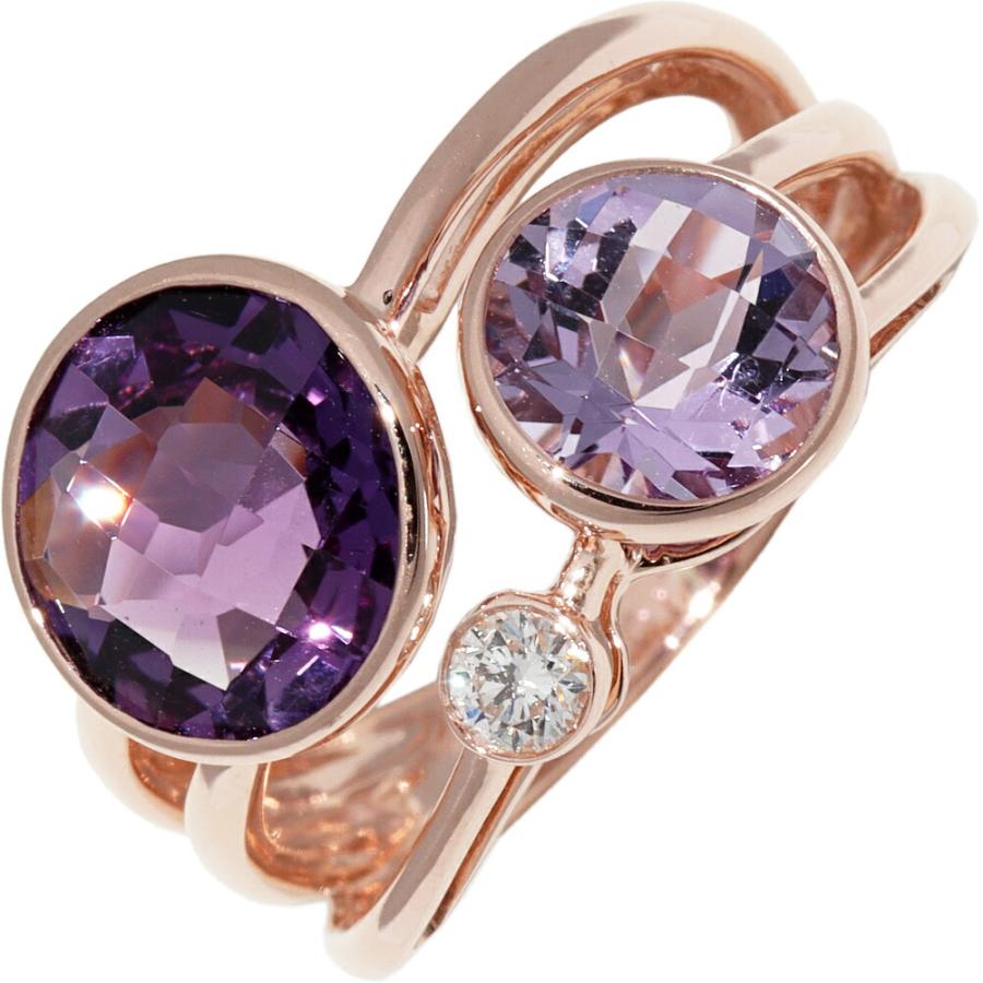 指輪 K18PG アメジスト2.50ct/0.50ct ダイヤ0.10ct : たかみ質店 Yahoo!店 - 通販 - Yahoo!ショッピング