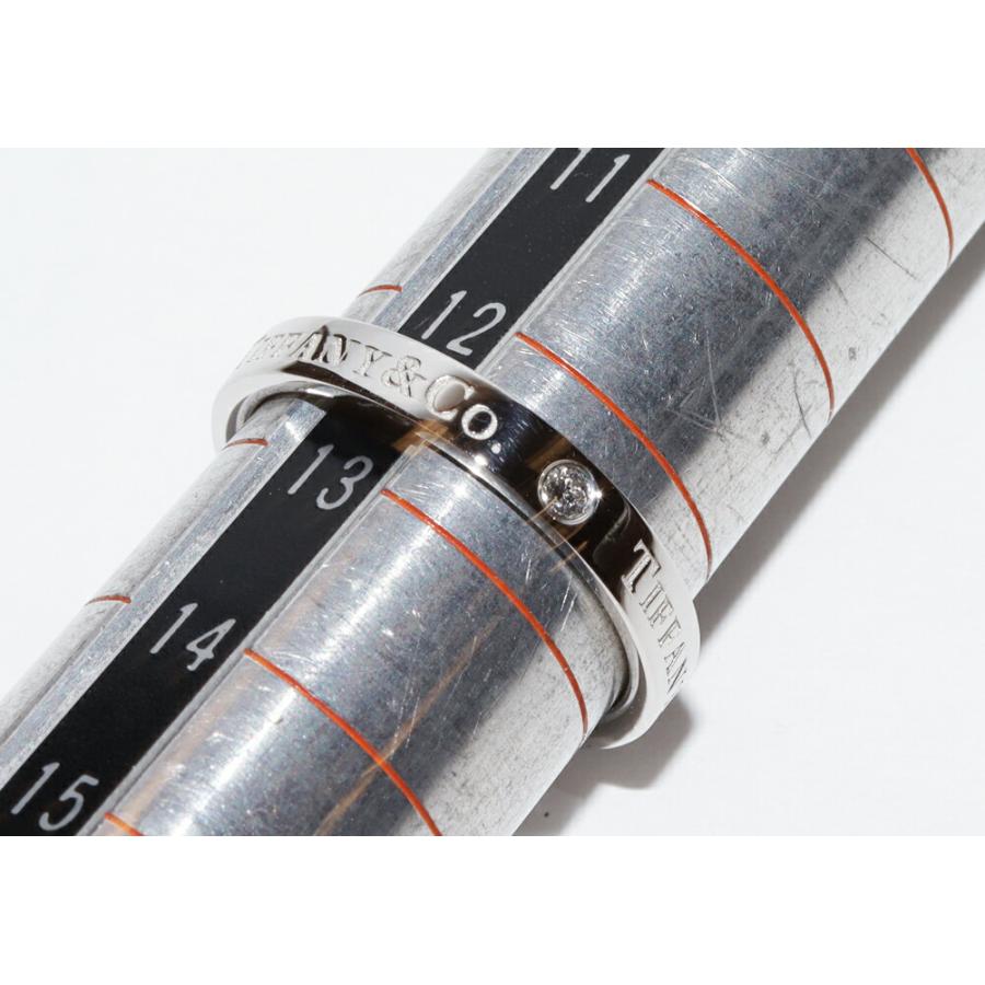 ティファニー 指輪 Pt950 ダイヤ3P(0.07ct) T&CO.バンドリング フラットバンドリング : たかみ質店 Yahoo!店 - 通販 - Yahoo!ショッピング