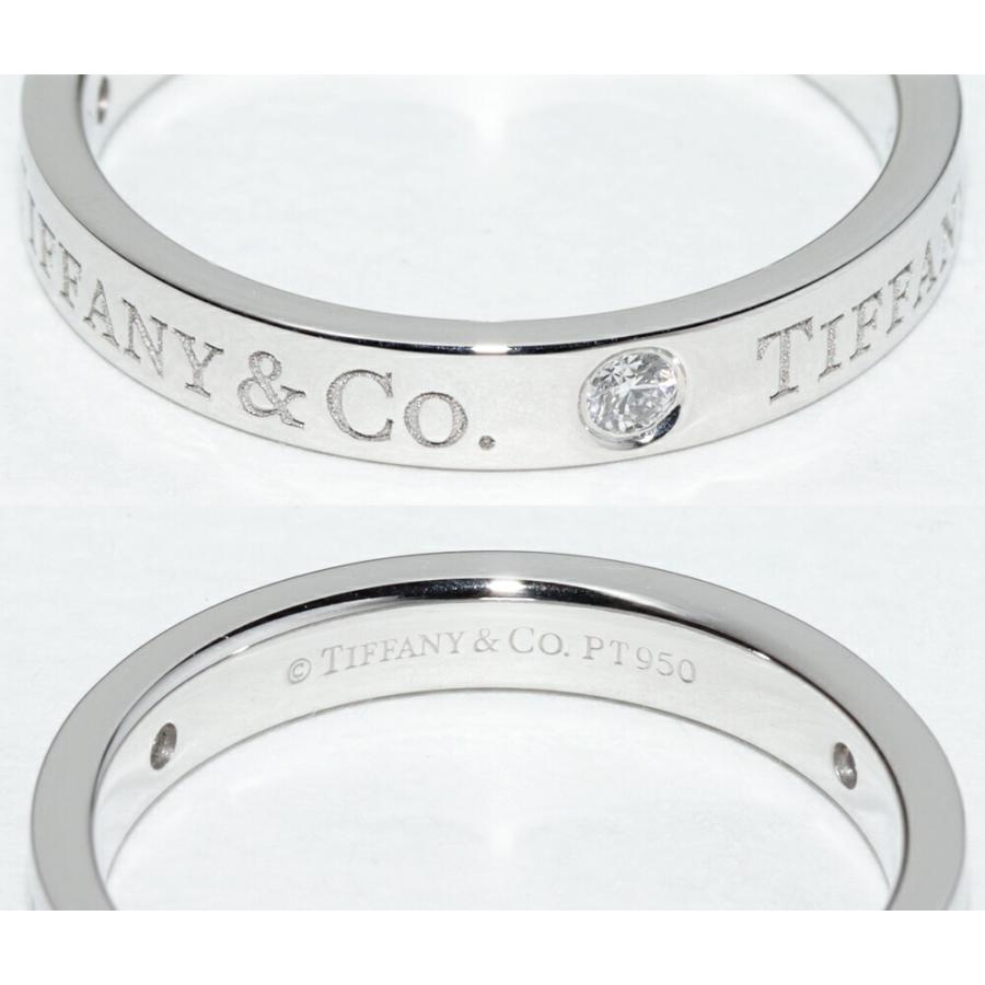 ティファニー 指輪 Pt950 ダイヤ3P(0.07ct) T&CO.バンドリング フラットバンドリング 幅3ミリ : たかみ質店 Yahoo!店 - 通販 - Yahoo!ショッピング