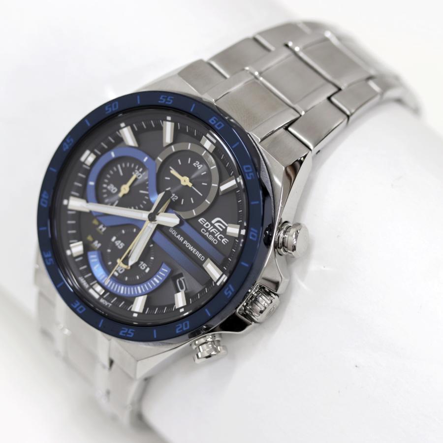 スタンダードソーラーモデル（EDIFICE） カシオ エディフィス EQS-920DB-2AV 腕時計 ソーラー クォーツ メンズ : 質 ...