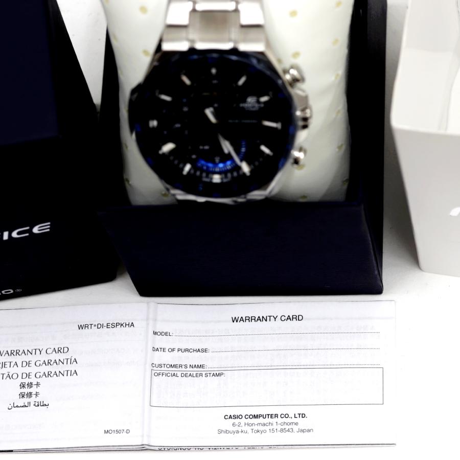 スタンダードソーラーモデル（EDIFICE） カシオ エディフィス EQS-920DB-2AV 腕時計 ソーラー クォーツ メンズ : 質 ...