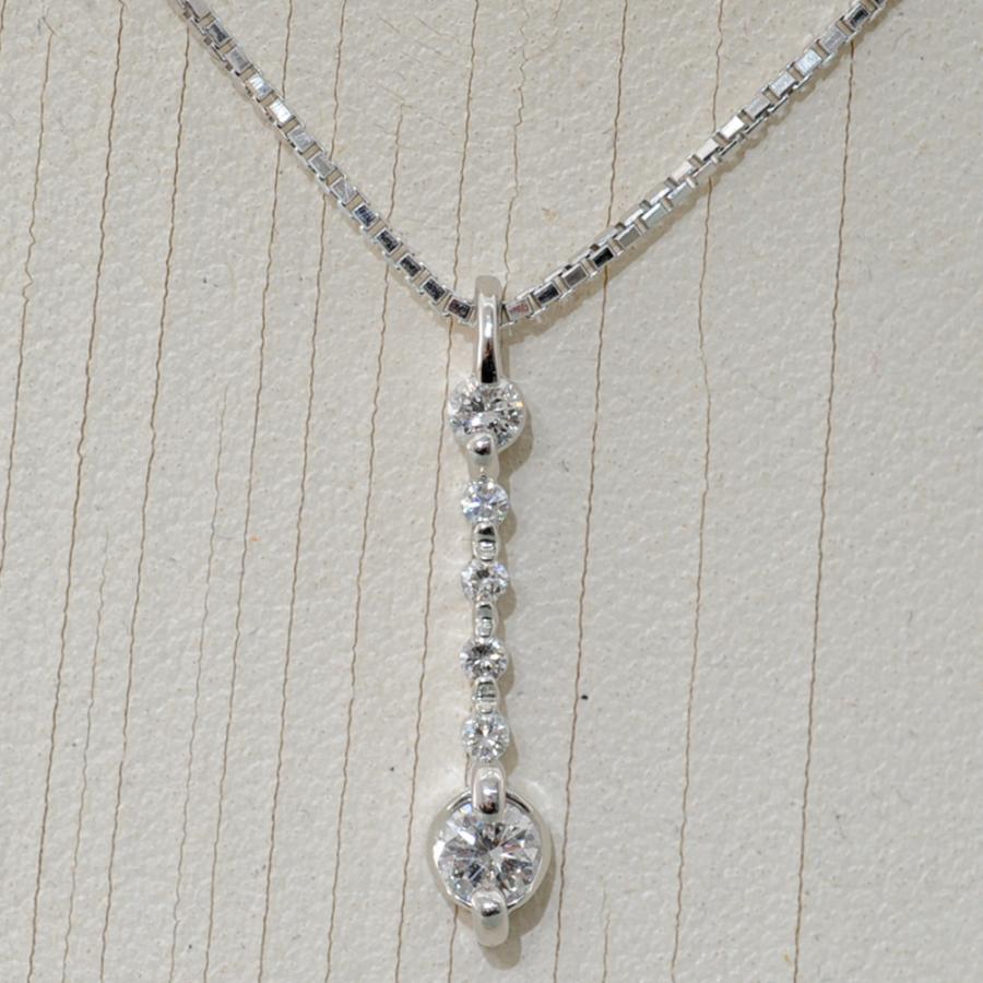 【B57】 Pt850 Pt900 プラチナ ダイヤモンド 0.31ct デザイン ペンダントネックレス 中古品仕上げ済み : りゅうせい - 通販 - Yahoo!ショッピング
