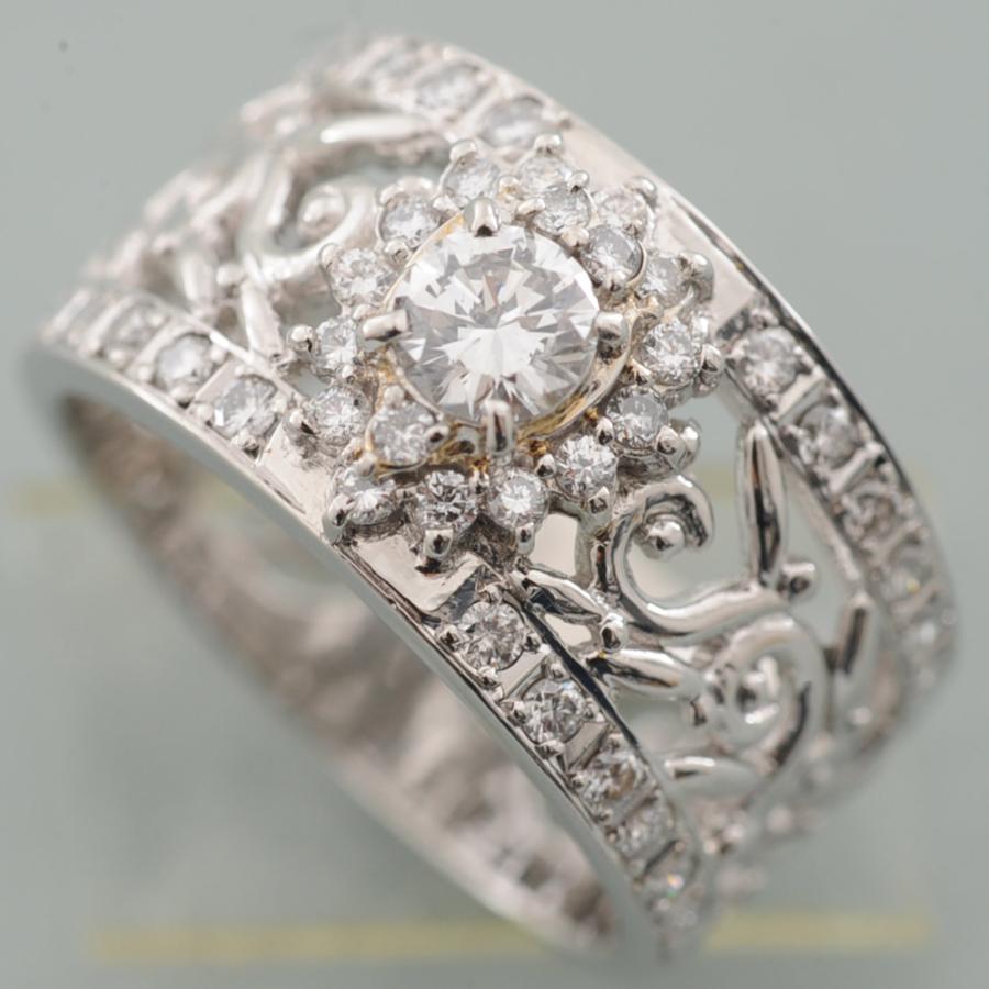 【B90】 Pt900 プラチナ900 ダイヤモンド 0.344ct 0.68ct 透かし デザイン リング 指輪 中古品仕上げ済み 15号 : りゅうせい - 通販 - Yahoo!ショッピング