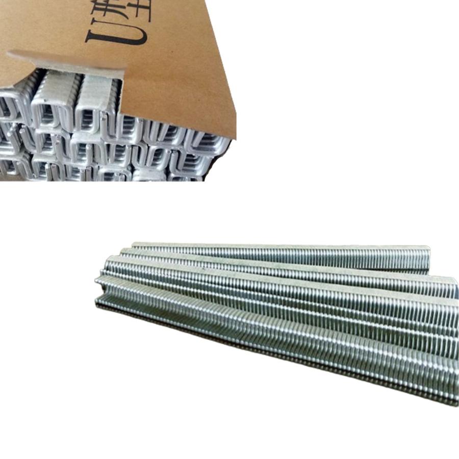 ソーセージ結束機専用金属製のピン アルミ釘 袋口結束機専用ピン 506モデルU型金属ピン 4000本 結束機専用 ビニール袋、メッシュ袋 ...