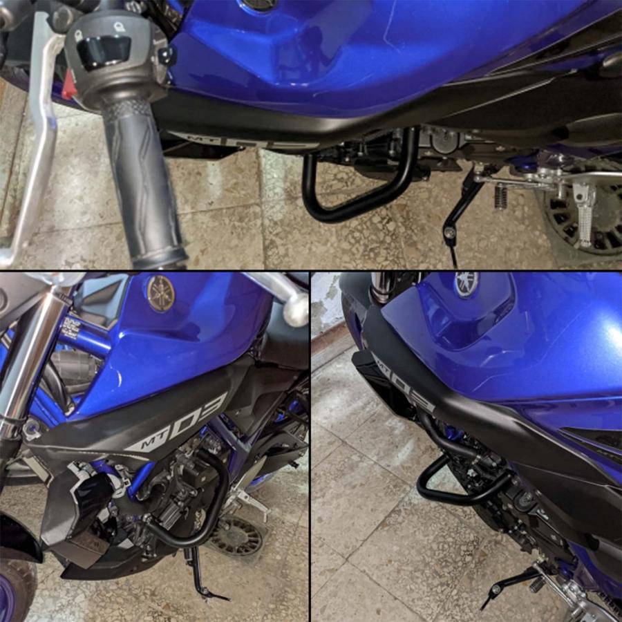バイク用 クラッシュバー バンパー エンジンガード フロント エンジンプロテクター 対応車種 ヤマハ MT-03 MT-25 MT03 MT25 2020 2021 2022 2023 ...