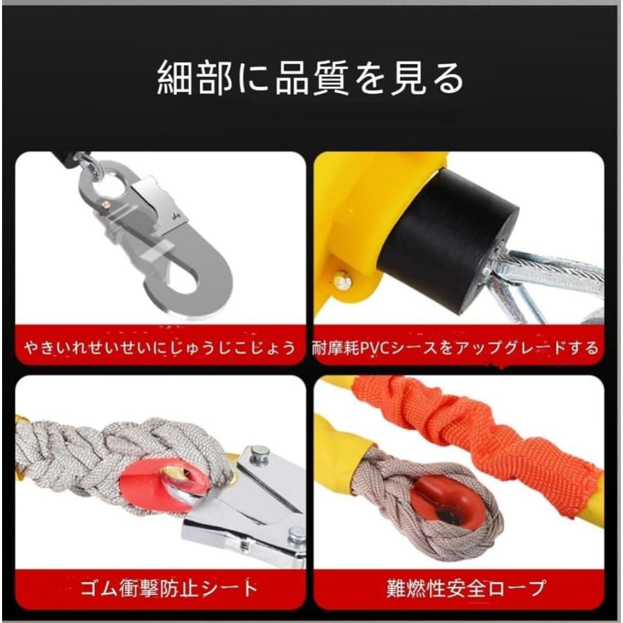 安全ロープ 落下防止ブロック セーフティブロック 落下防止装置 昇降用 ベルブロック ，自動引き込み式ライフライン 安全ブロック 昇降移動用墜落防止器具 : TakaNeko68 - 通販 ...