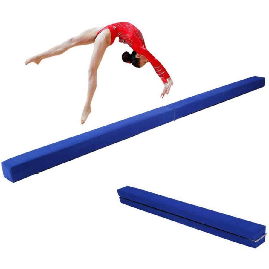 体操競技 ブルー平均台、子供や大人のための7 FT折りたたみ体操競技