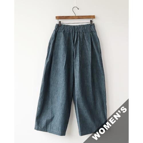 Yarmo ヤーモ パンツ レディース Work Pants - Indigo Chambray ワークパンツ インディゴシャンブレー YAR-P28 送料無料 : TAKANNA - 通販 ...