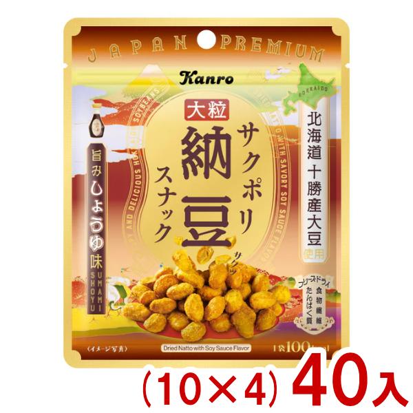 Kanro カンロ 21g サクポリ納豆スナック 旨みしょうゆ味 (10×4)40入 (糖質オフ ヘルシー お菓子 景品) (Y80) 本州一部送料無料 : ゆっくんのお菓子倉庫ヤフー店 ...