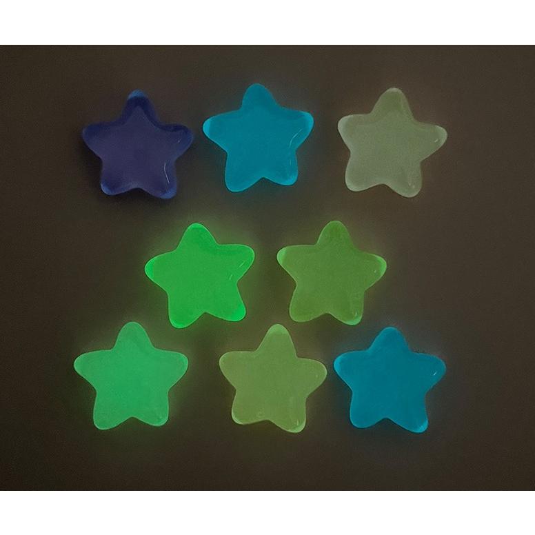 アクセサリーパーツ 光るヒトデ 夜光 蓄光 デコレーションパーツ デコ電 ハンドメイド ヘアピン アクアリウム 水槽 コケリウム スマホケース ...