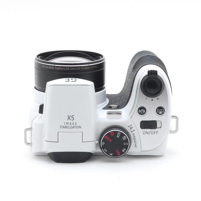 GE ゼネラル エレリック x500 コンパクトデジタル Wi-Fi カメラ ホワイト 中古 初心者おすすめ 超高倍率 コンパクト :x500 ...