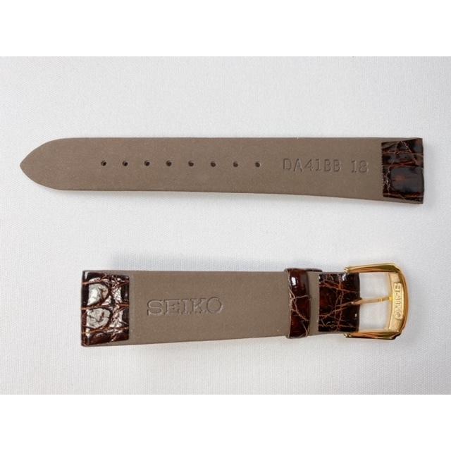 DA41 SEIKO セイコー 18mm 純正革ベルト サイドワニ こげ茶 ネコポス送料無料 :DA41:有限会社 高山時計店 - 通販 - Yahoo!ショッピング