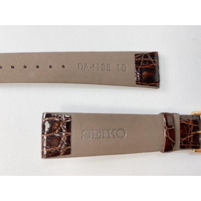 DA41 SEIKO セイコー 18mm 純正革ベルト サイドワニ こげ茶 ネコポス送料無料 :DA41:有限会社 高山時計店 - 通販 - Yahoo!ショッピング